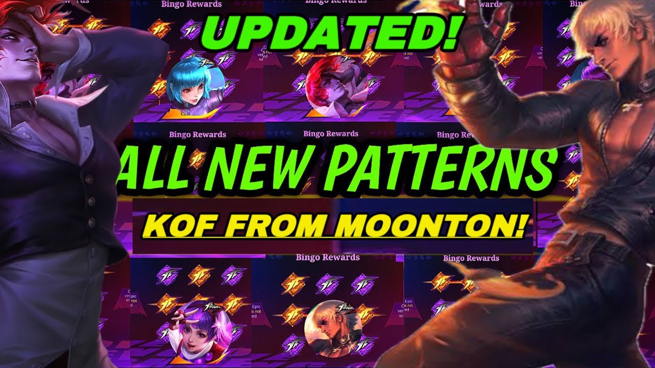 ALL NEW KOF BINGO PATTERN FROM MOONTON!😱 #mobilelegends #tiktok #mlbb # ...