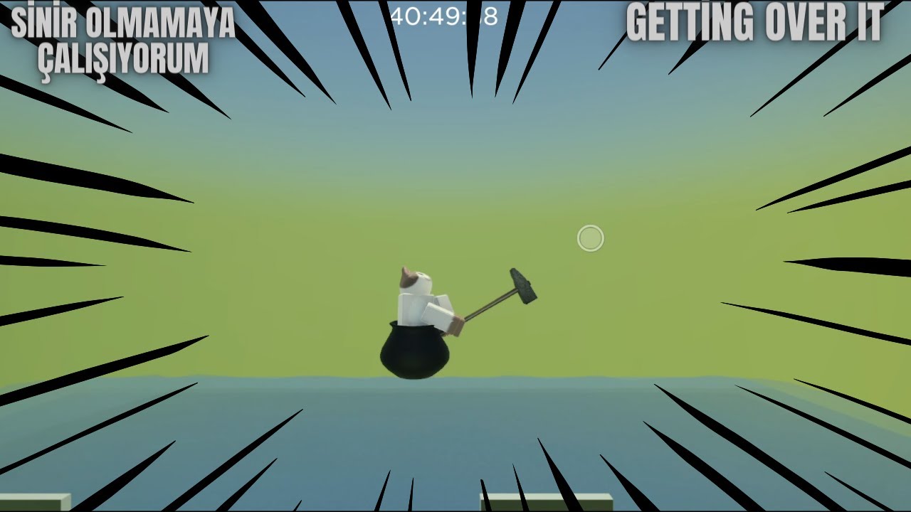 SİNİR OLMAMAYA ÇALIŞIYORUM | ROBLOX GETTING OVER IT | - YouTube