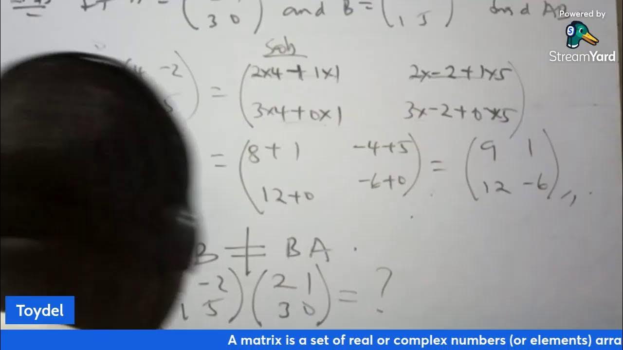 Matrices - YouTube
