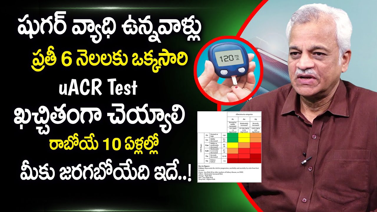 షుగర్ పేషెంట్స్ uACR Test ఖచ్చితంగా చెయ్యాలి లేకపోతే ! | Latest ...