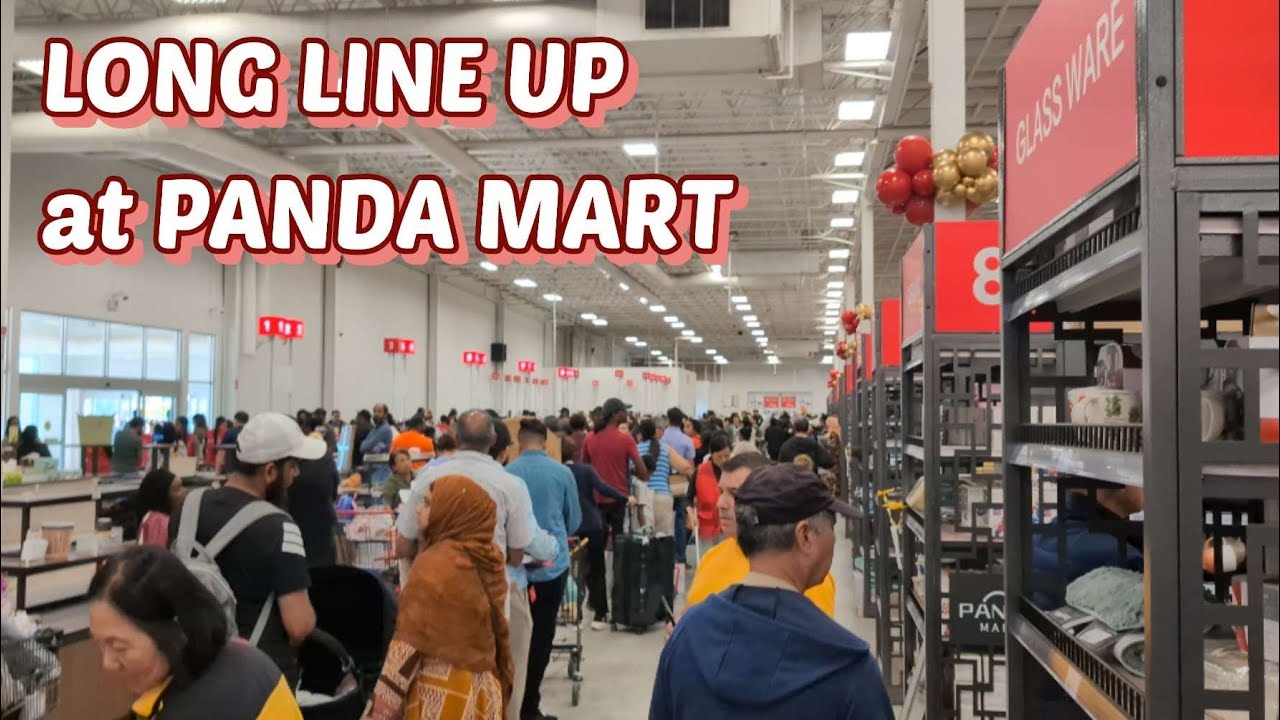 Crazy Line up at New Panda Mart in Scarborough - YouTube