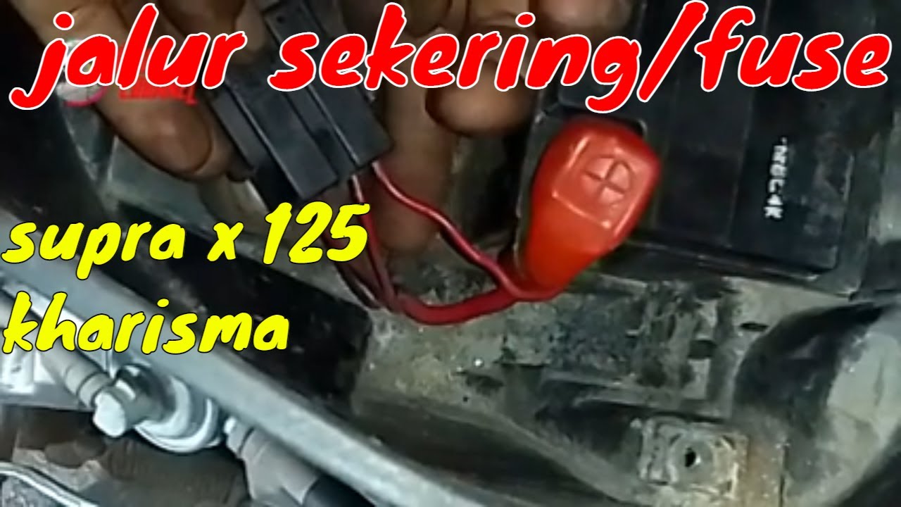 jalur skering suppra x 125 karbu - YouTube