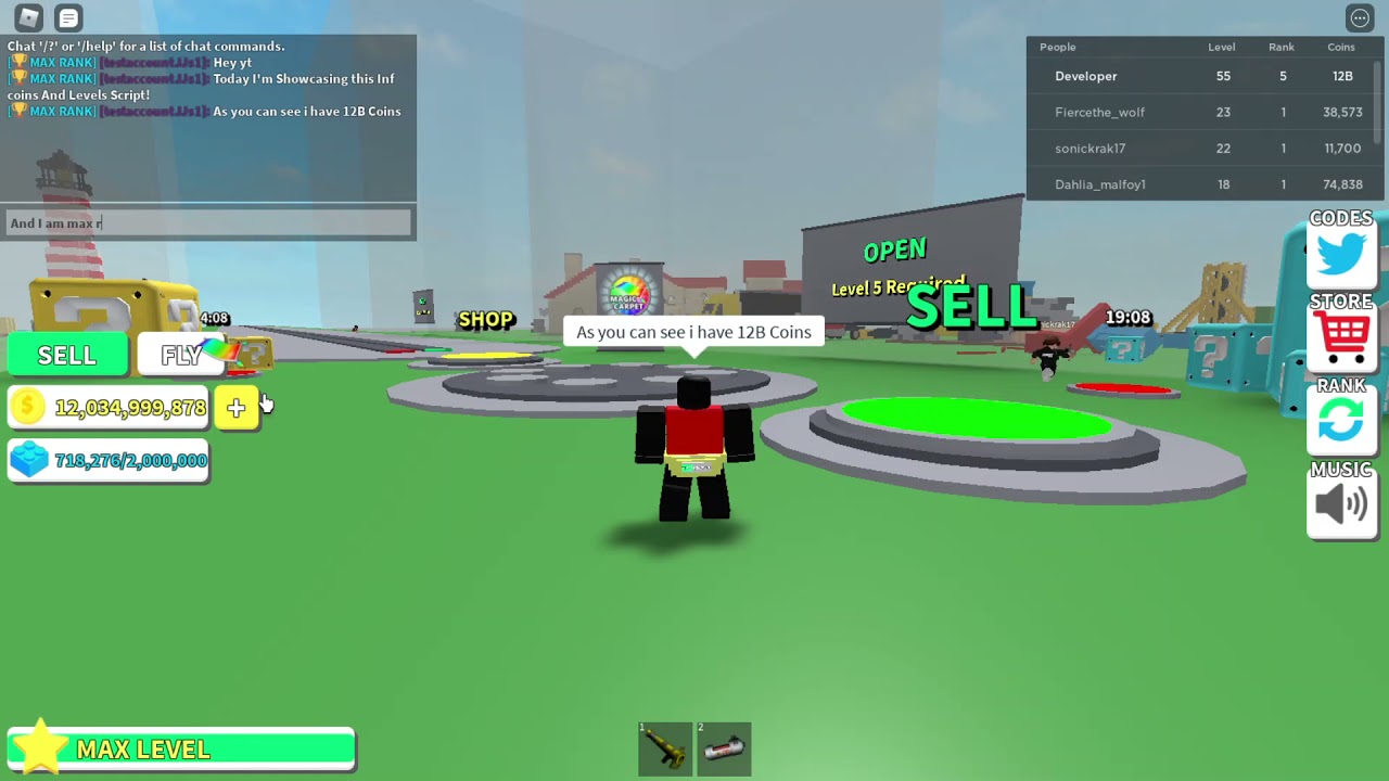 Roblox destruction Simulator INF COINS / LEVELS SCRIPT!!! - YouTube