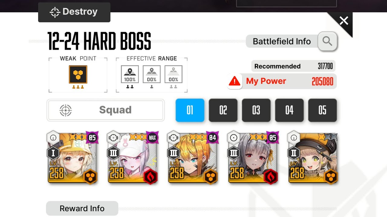 [Nikke] 12-24 Hard Boss Material H 205k Clear - YouTube