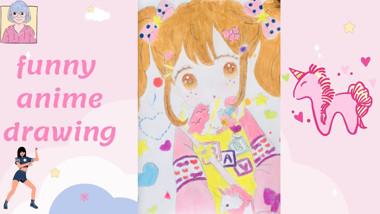 HOW TO DRAWING FUNNY ANIME - YouTube