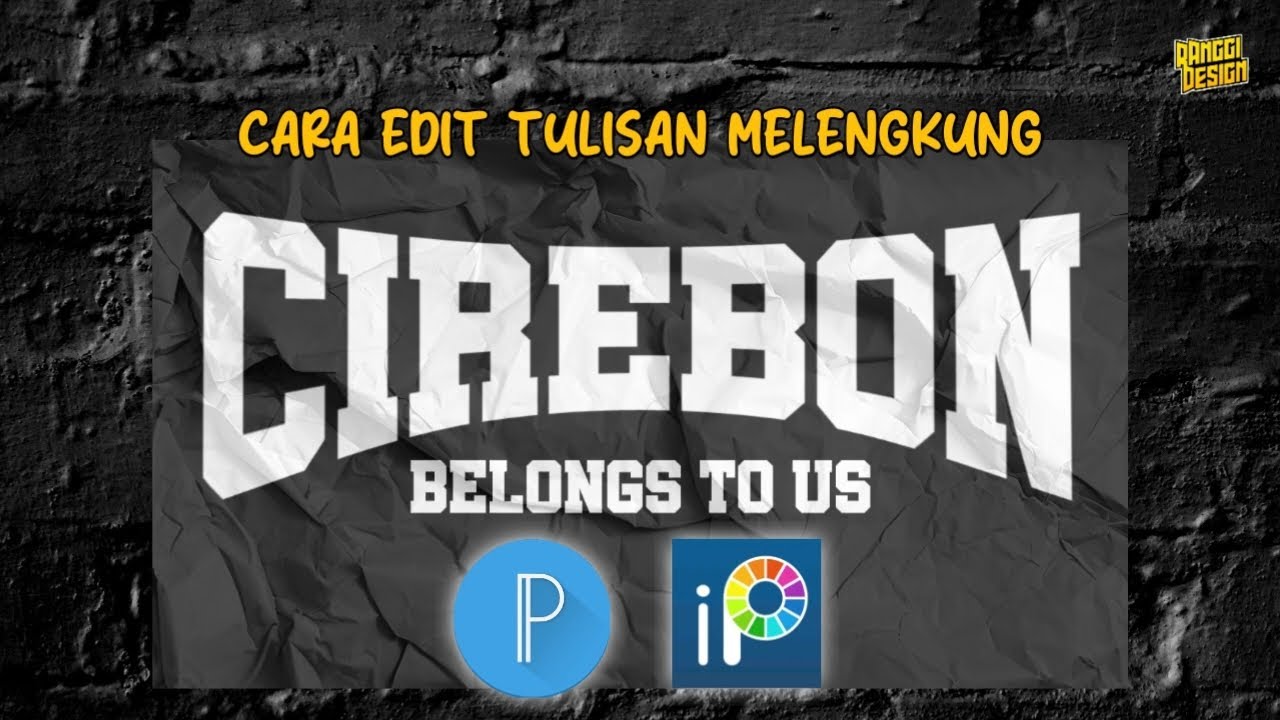 CARA EDIT TEXT MELENGKUNG DI ANDROID || TUTORIAL PIXELLAB & IBIS PAINT - YouTube