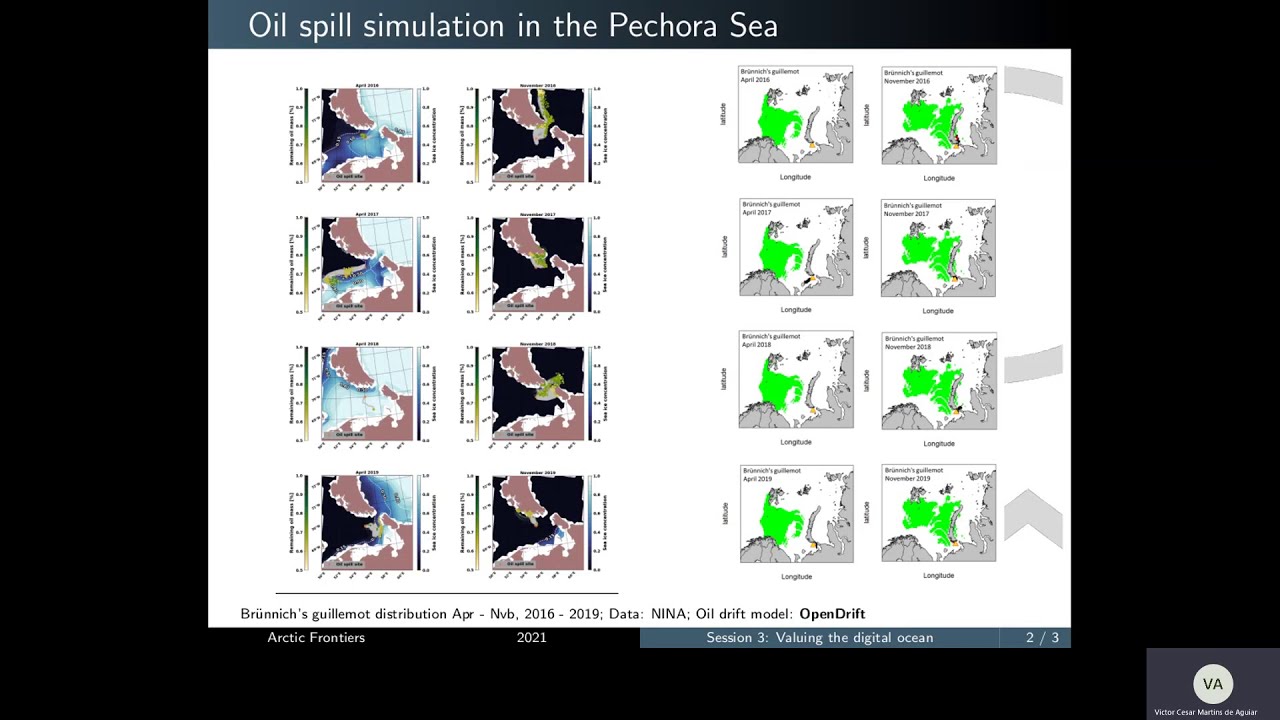 Arctic Frontiers (2021) - Oil spill modelling in ice covered oceans: an ...