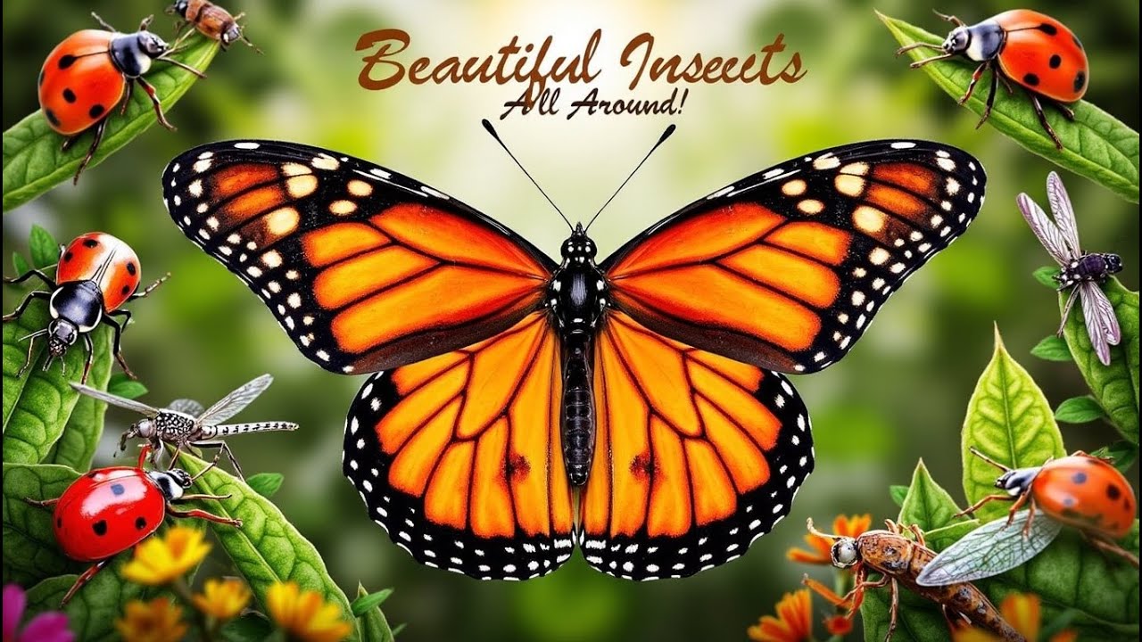 Beautiful Insects All Around - YouTube