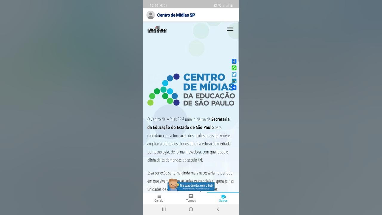 Tutorial para básico para entrar no CMSP (Centro de Mídias SP) - YouTube