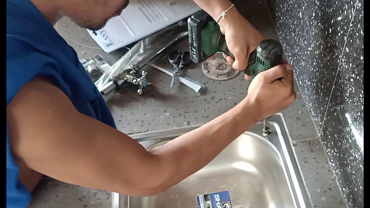 Pag lagay ng faucet sa lababo | DIY | Part 2 - YouTube