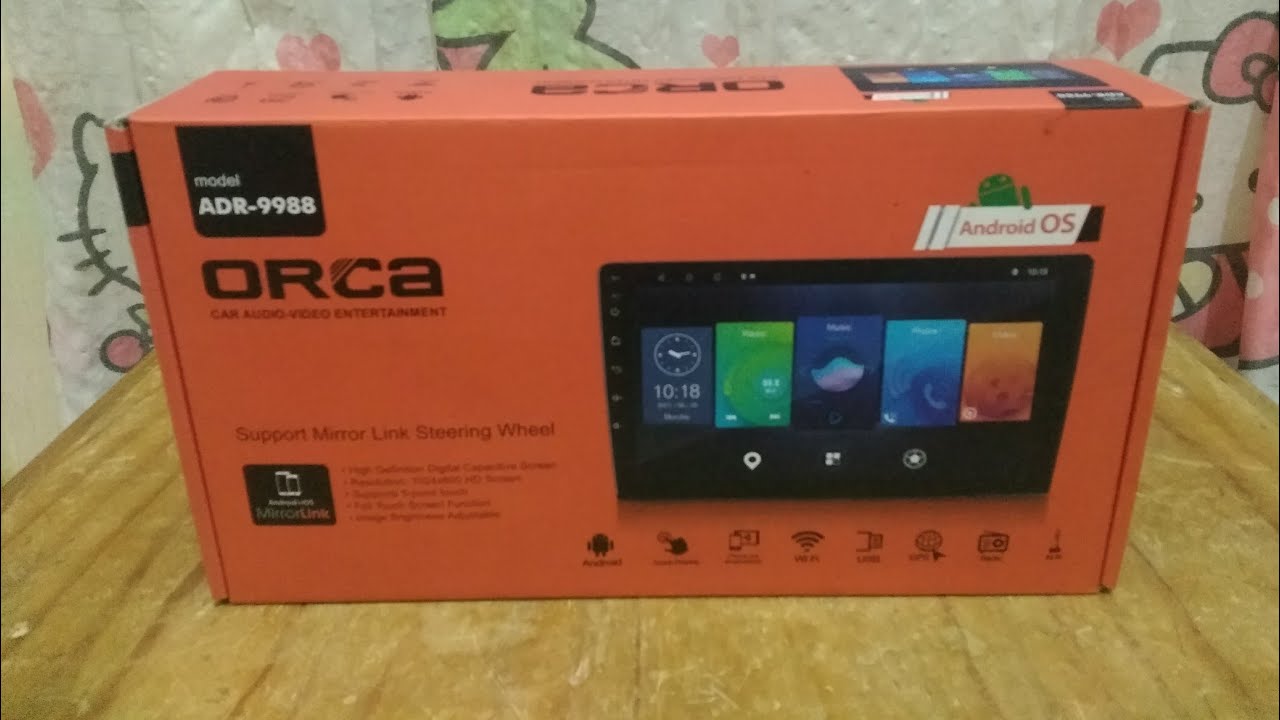 Review dan unboxing Android ORCA ADR-9988 layar 9inc doubledin headunit ...