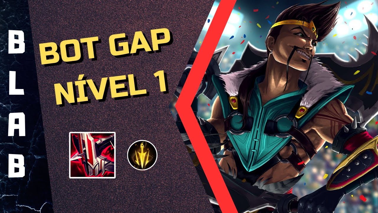 BOT GAP DESDE O NV1! ARCO ESCUDO É ESSENCIAL PRO DRAVEN CONTRA ESSE ...