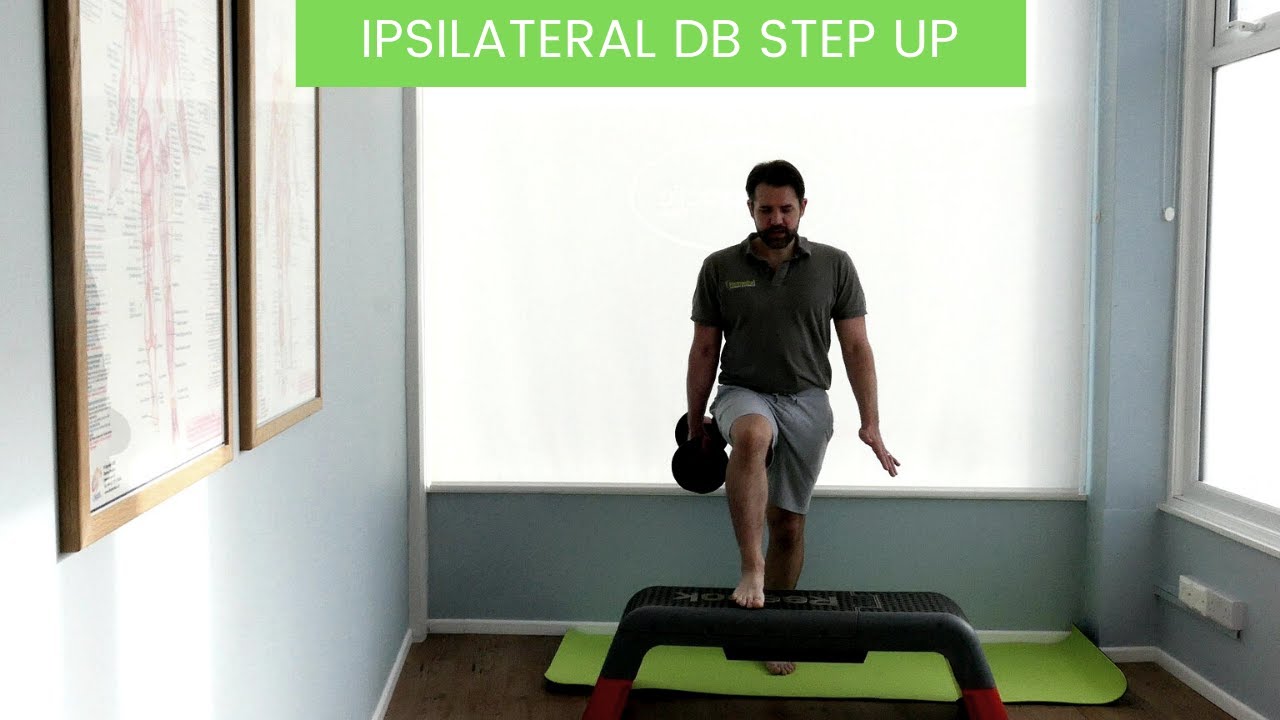 Ipsilateral DB step up - YouTube