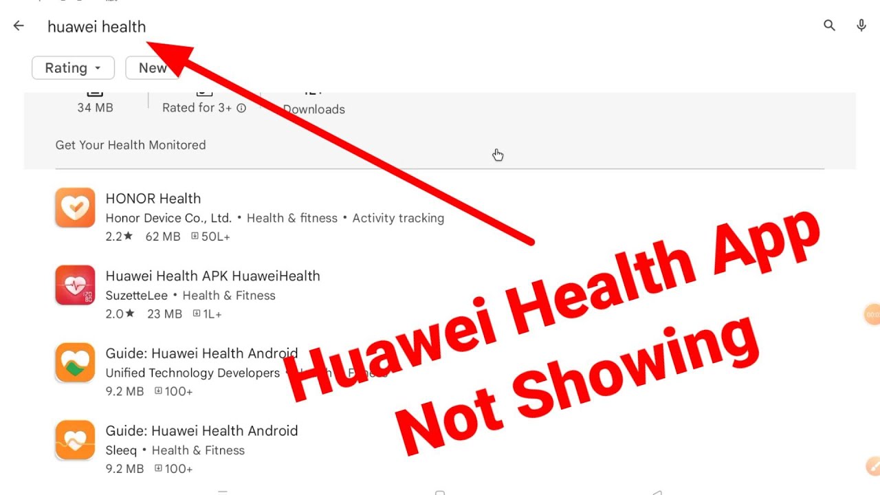 Fix Huawei Health App Not Showing In Play Store Problem Solve - YouTube