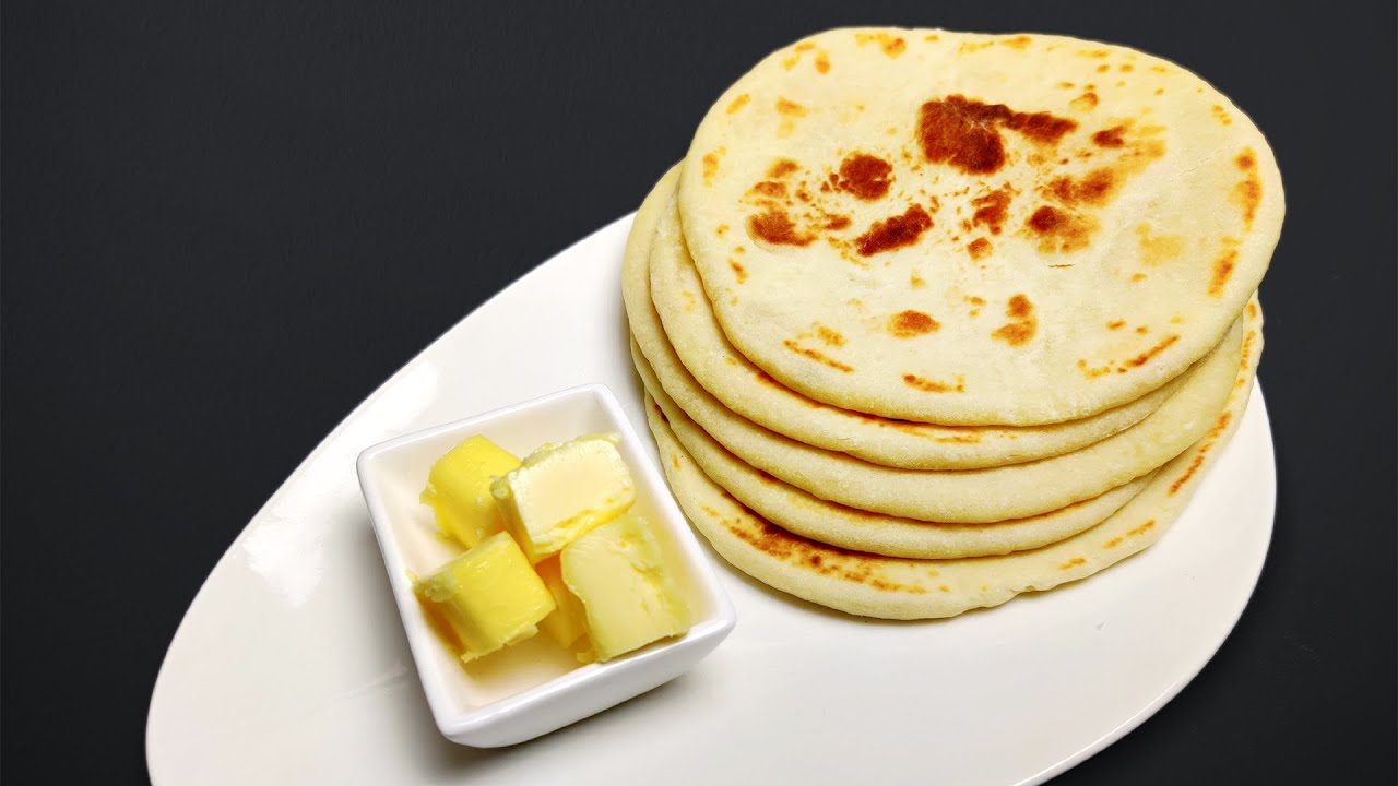 Turkish Bread/Naan recipe Without Tandoor and Oven l Food Halts - YouTube