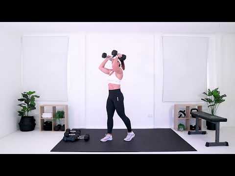Dumbbell Split Stance Push Press - YouTube