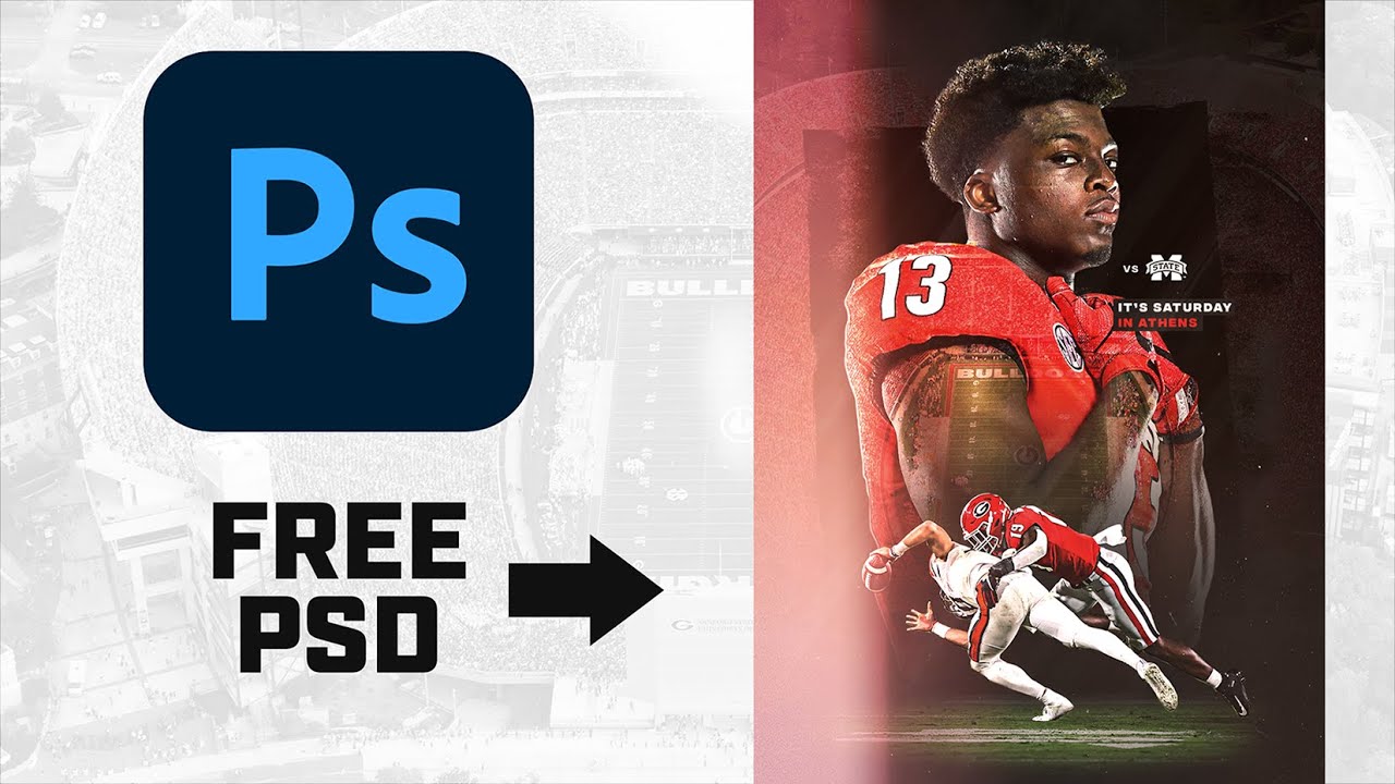 Photoshop Tutorial | Recreate This AMAZING Georgia Design (PSD Included ...