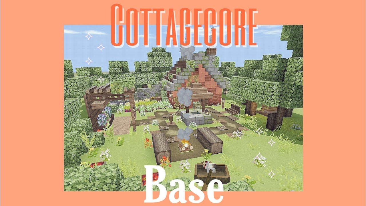 Cottagecore Base Tour 2 🌼🧚🏻‍♂️ | Minecraft P.E tour - YouTube