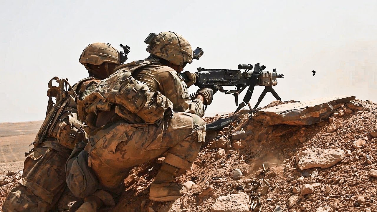 U.S. Army Bravo Company Combat Footage (Simulated Battle) | Infantry ...