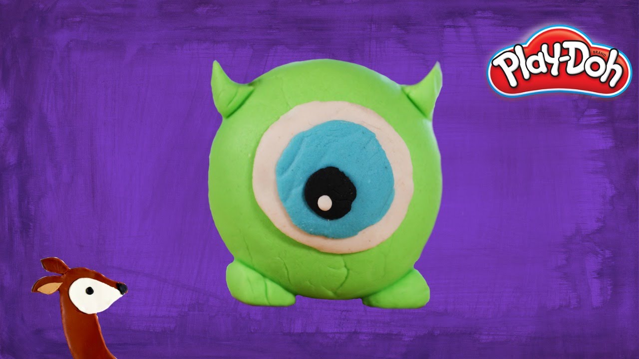 Tsum Tsum Play-doh: How to Make Mike Wazowski - YouTube