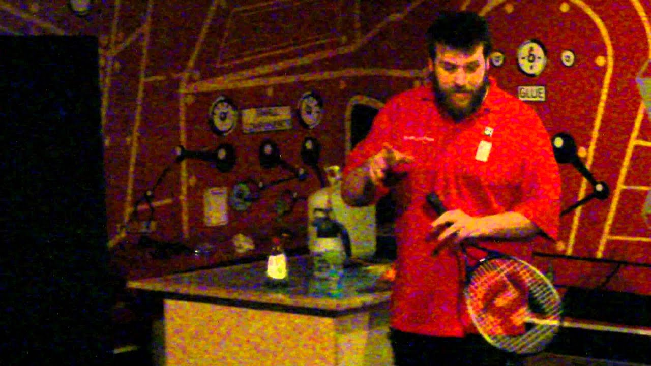 Making bubbles with a tennis racket - YouTube
