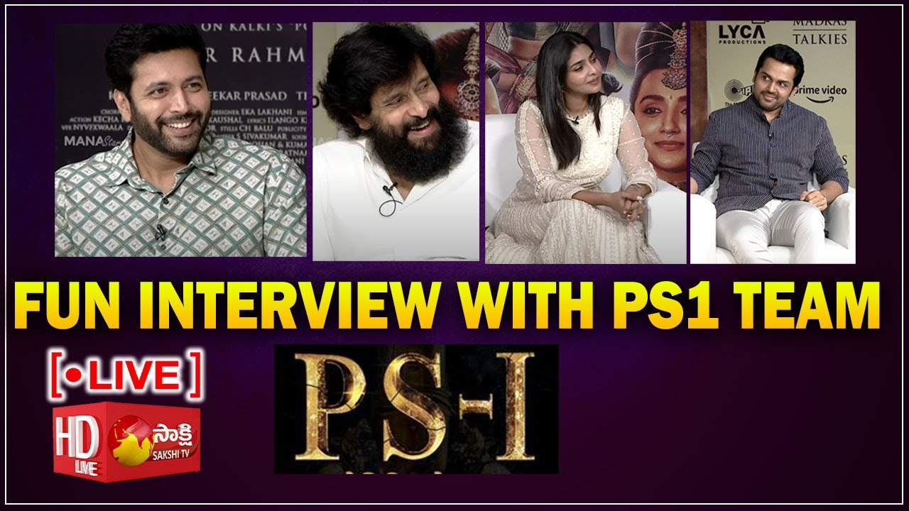 LIVE : Fun Interview With PS1 Team | Vikram | Karthi | Jayam Ravi ...