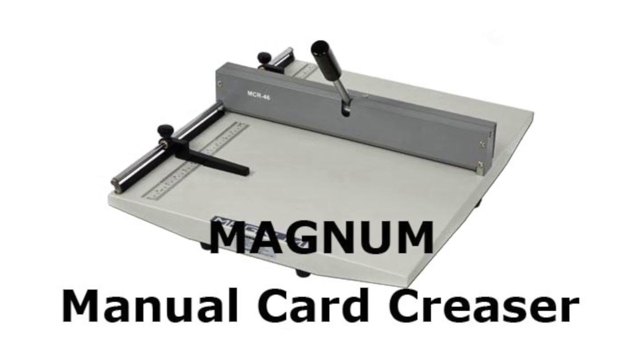 MAG 35 Manual Card Creaser - YouTube