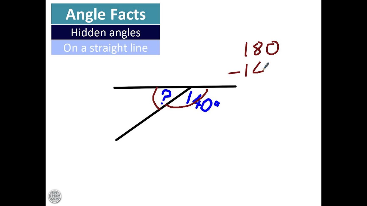 3 Hidden angles on a straight line and around a point - YouTube
