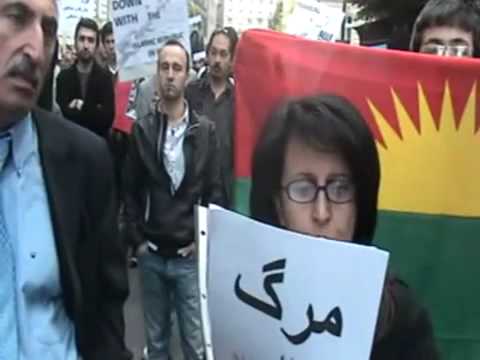 Iranian embassy, Vienna - Protest, 09.Mai 20102 - YouTube