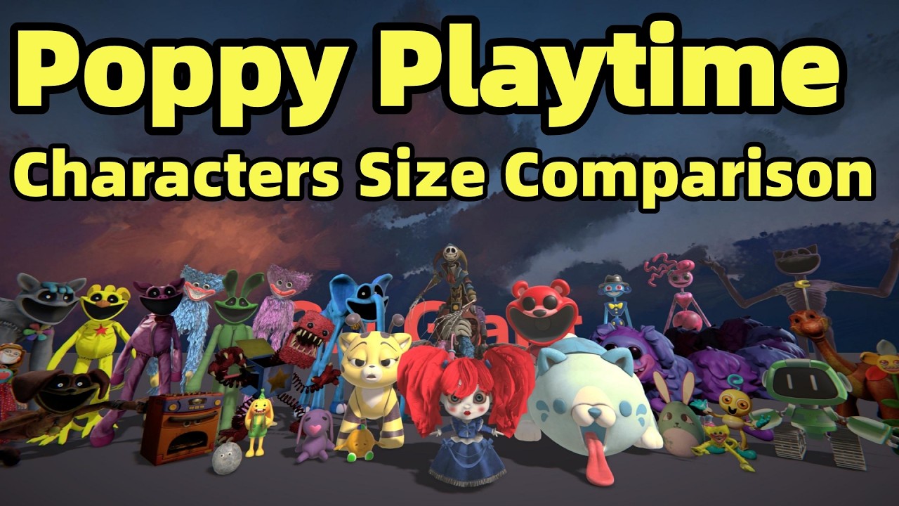 Poppy Playtime Characters Size Comparison | Smallest to Largest - YouTube