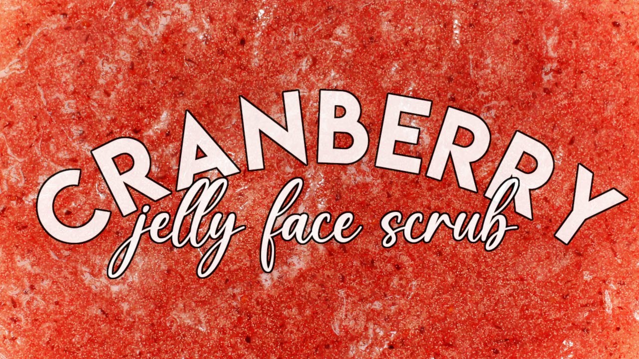How to Make Jelly Cranberry Foaming Face Scrub - FREE RECIPE - YouTube