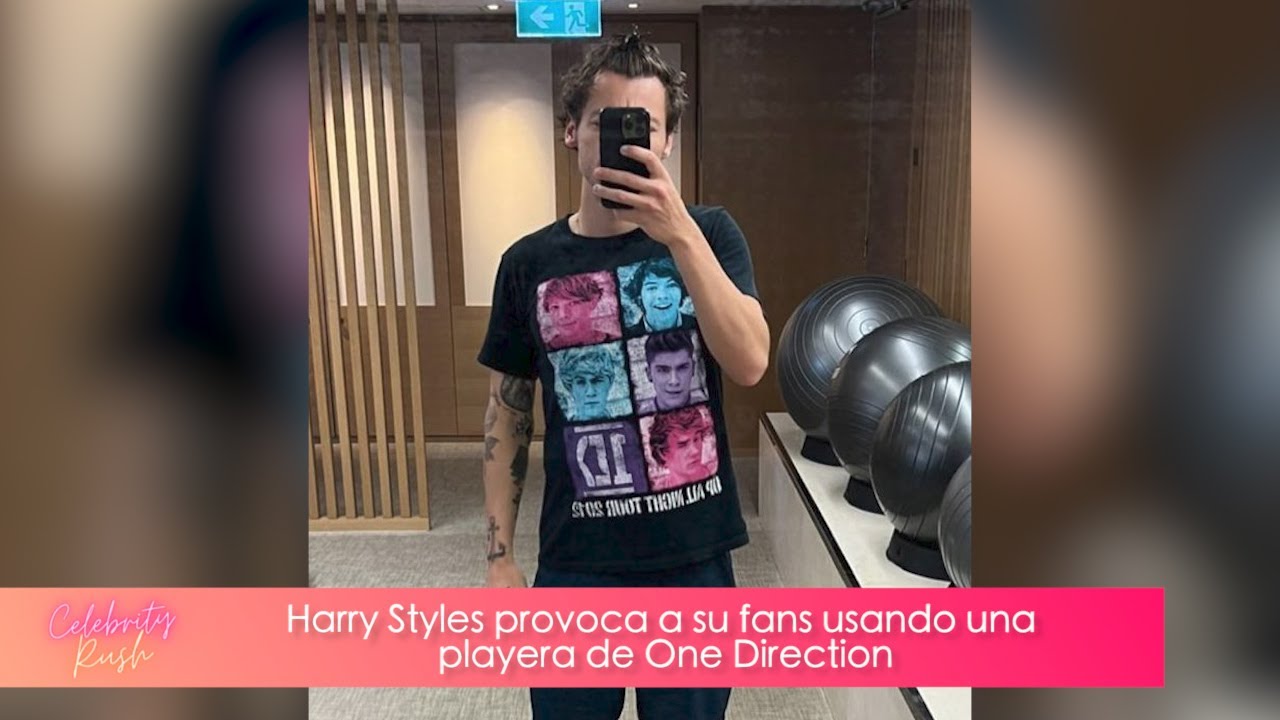 Celebrity Rush: Harry Styles emociona usando playera de One Direction ...