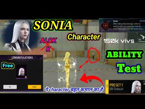 soniya character ability ll soniya character ll soniya character ...