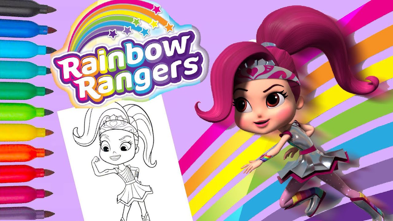 Rainbow Rangers Rosie Red. Радужные рейнджеры Рози |교육으로 동요와 아기의 노래를 ...