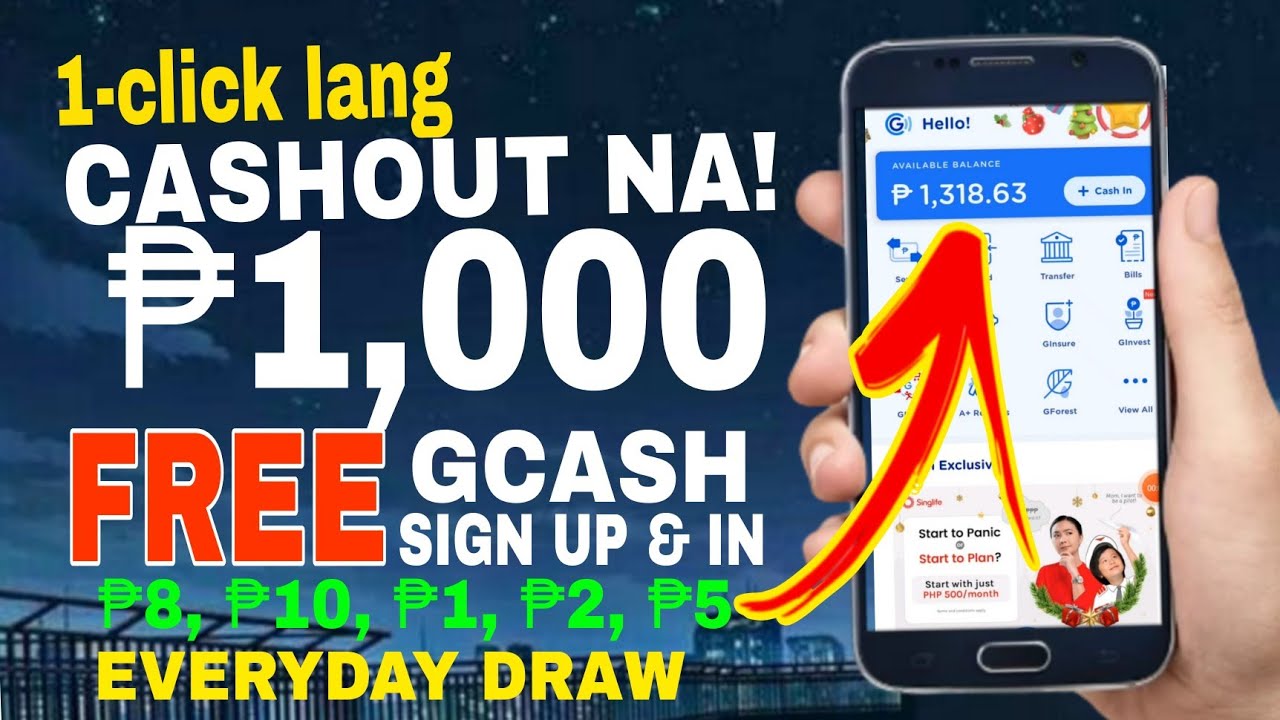 1-Click CASHOUT ₱1000 Pesos! Direct To Gcash, FREE ₱10, ₱5, ₱1,₱2 ...