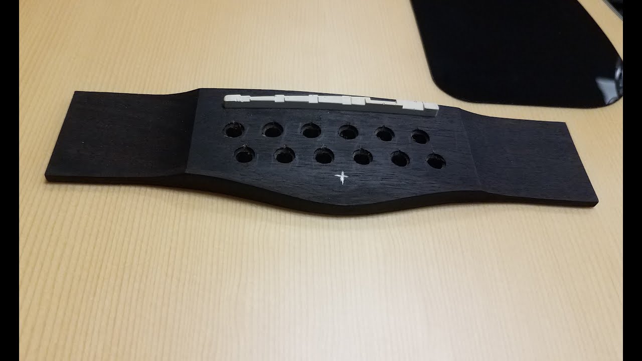 PT 3 INSTALL A JLD BRIDGE DOCTOR ON A 12 STRING FENDER ACOUSTIC - YouTube