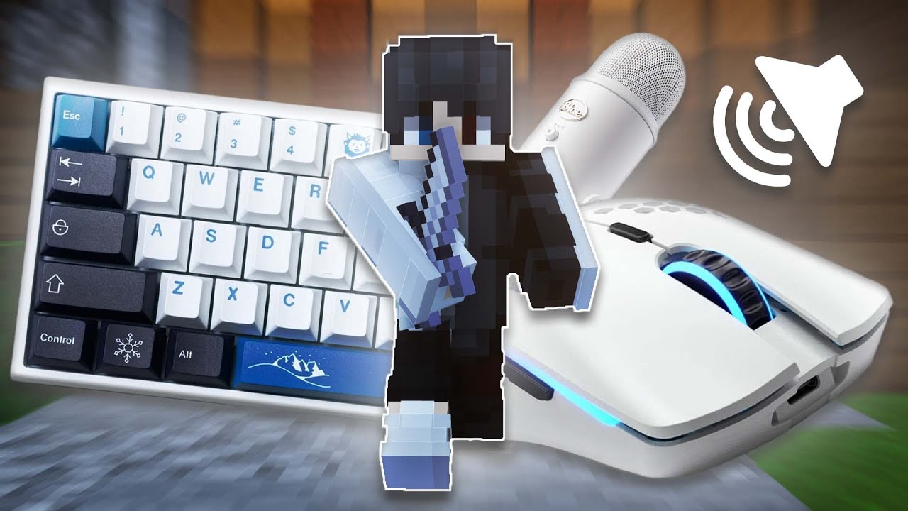 [240 FPS] Keyboard ASMR + Mouse Sounds | Hypixel Bedwars - YouTube