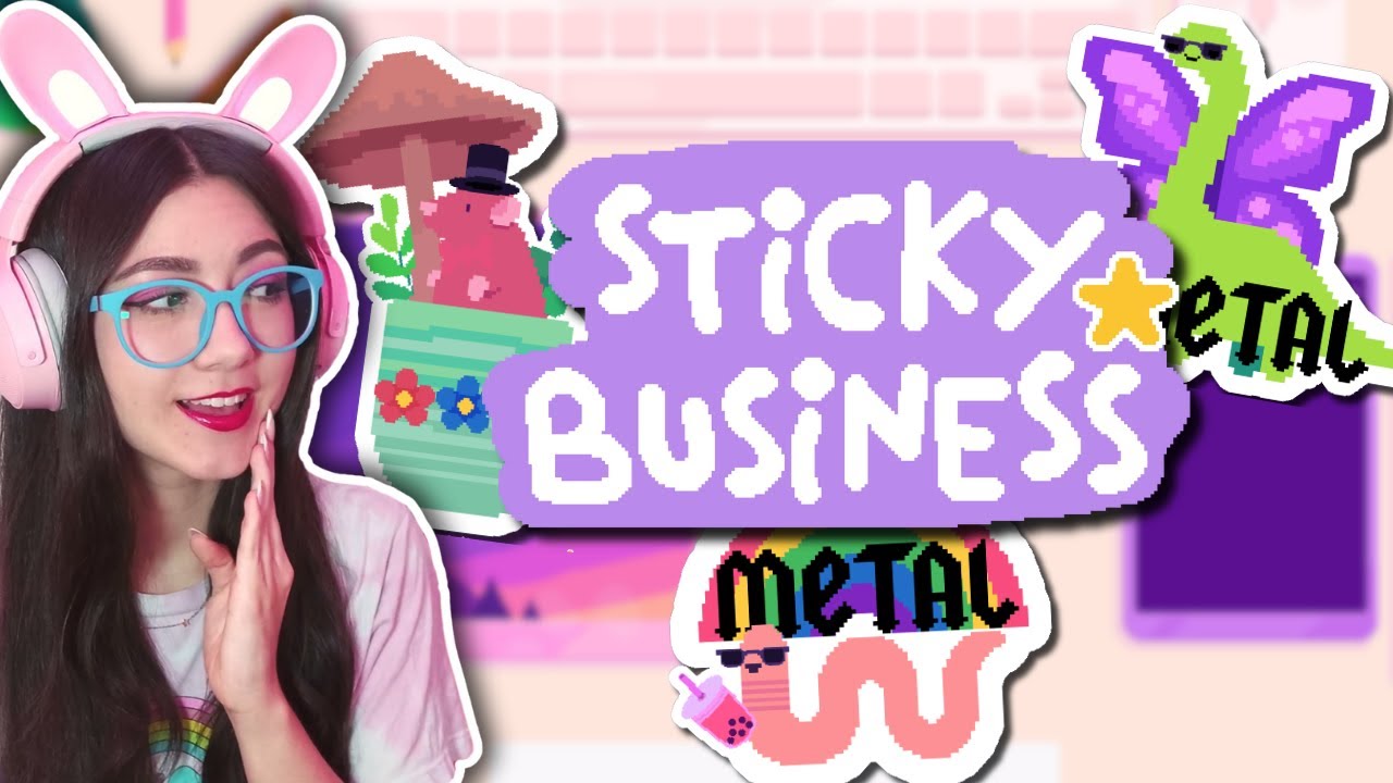making MORE silly stickers! Sticky Business #2 - YouTube
