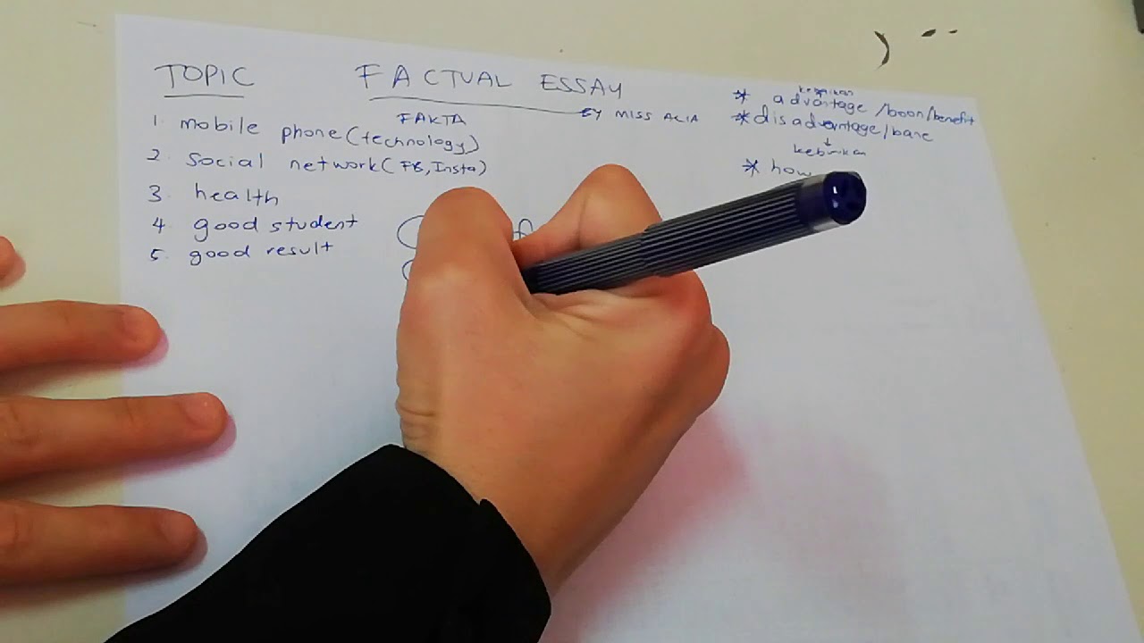 What to write in a factual essay? - YouTube