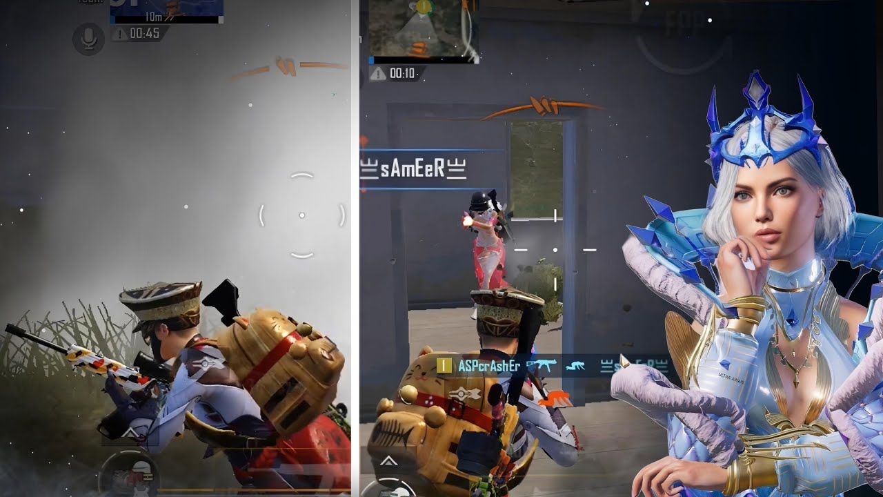 THIS PLAYER ANGRY AFTER THIS SHOT ⚡4 Finger's claw + Gyroscope BGMI ...