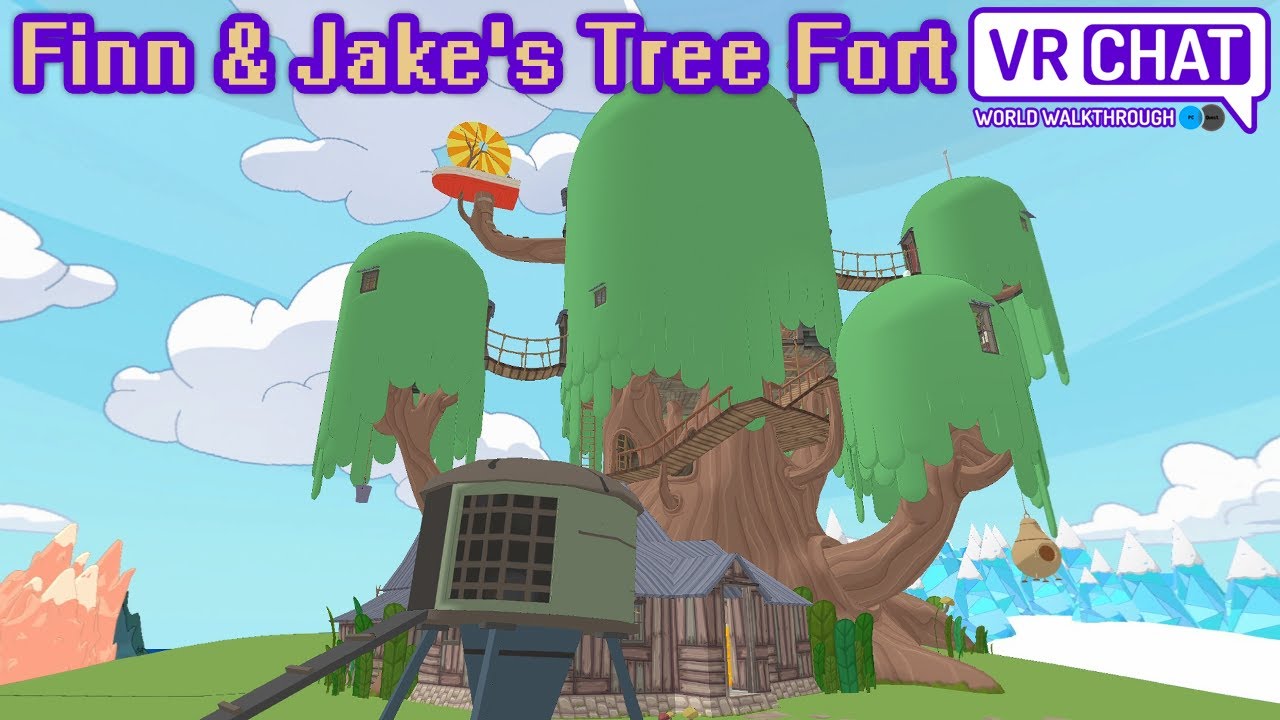 Finn ＆ Jake's Tree Fort - VRChat World Walkthrough - YouTube