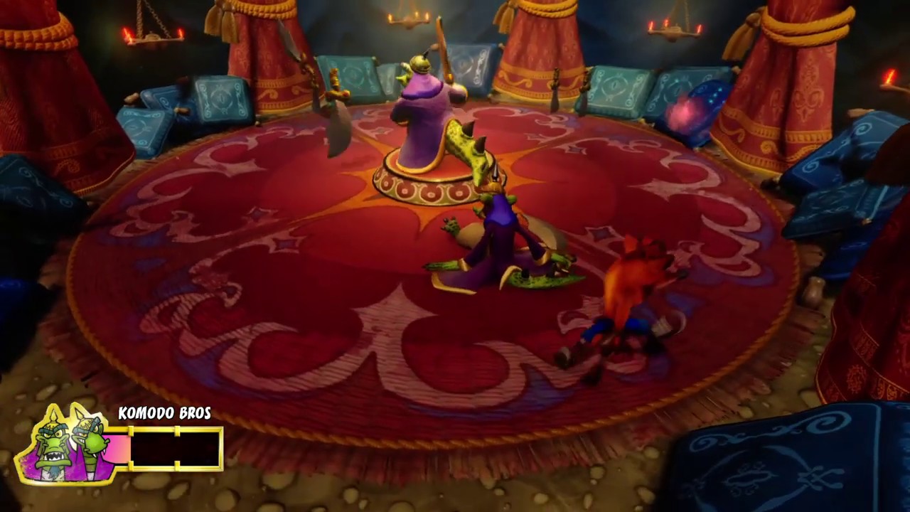 Crash Bandicoot N. Sane Trilogy part 59 komodo brothers boss fight ...