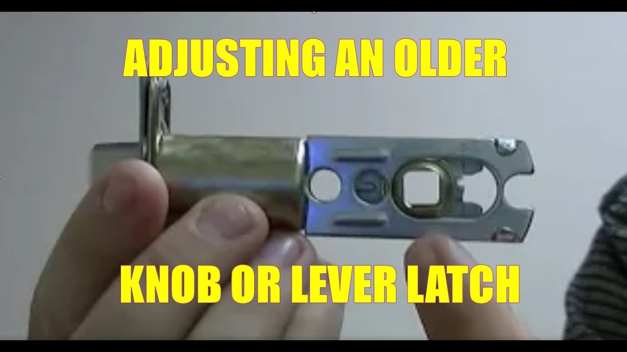 How to change the backset of an older entry latch - YouTube