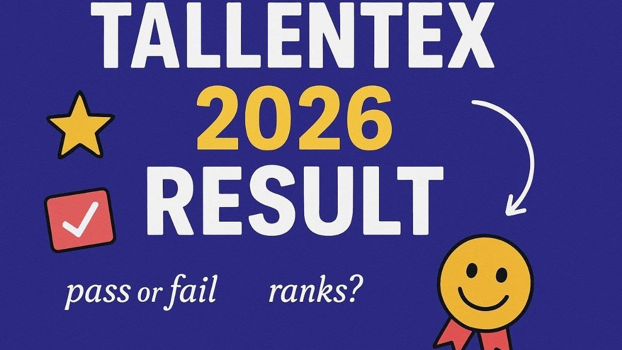 MY TALLENTEX 2026 RESULT OUT! 🎓 MARKS,RANKS,FULL BREAKDOWN - YouTube