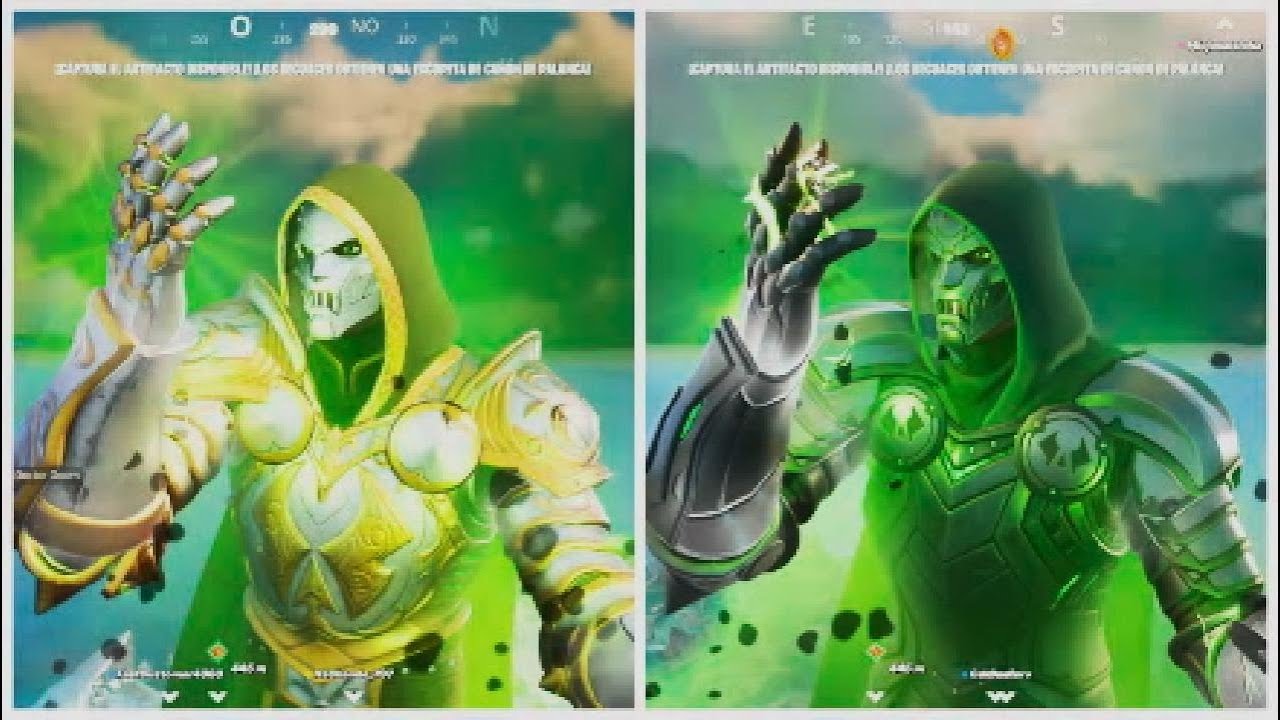 Comparación con DOOM de armadura de Pandora y normal #DOOM #fornite # ...