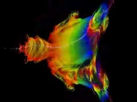 Three-dimensional fractal solid, horizontal rotation - YouTube