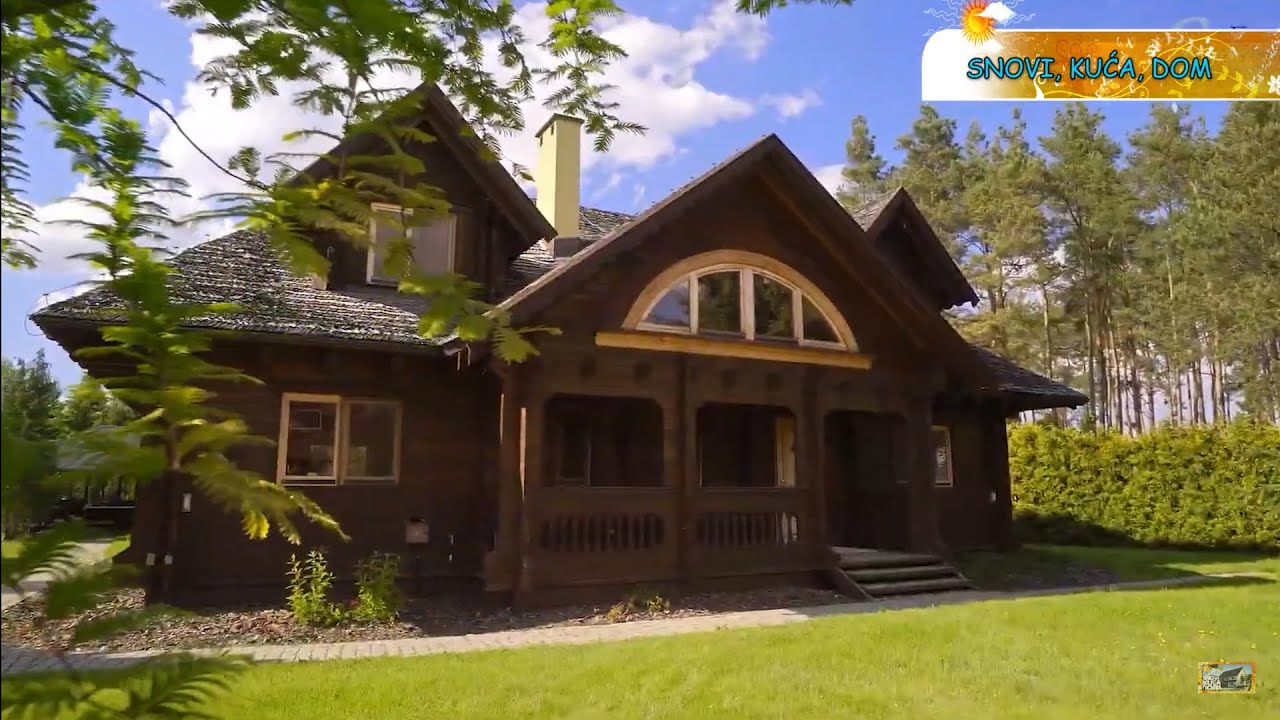 DOM IZ SNOVA: LIJEPO IZGRAĐENA I UREĐENA BRVNARA - YouTube