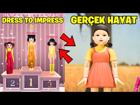 DRESS TO IMPRESS AMA SQUID GAME😊AYŞEM ECE ARI💥ARIGİLLER🐝ROBLOX DRESS TO IMPRESS