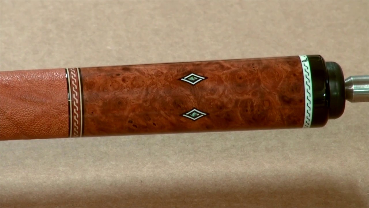Cue Making - Amboyna Burl Plain Jane - YouTube
