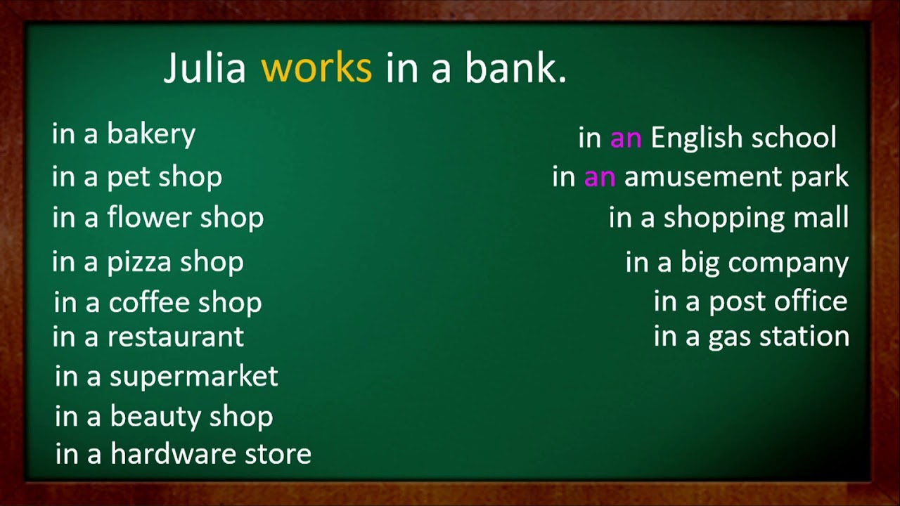 Class 4 Present Simple - WORK - YouTube
